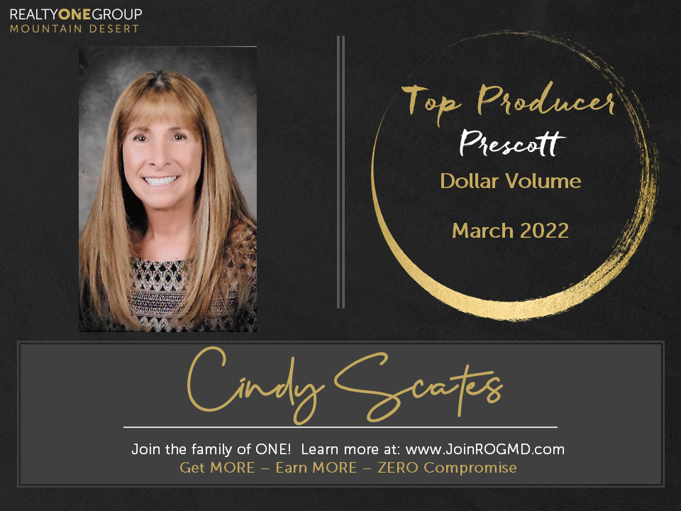 March 2022 Top Producers - Prescott - Realty ONE Group Mountain Desert