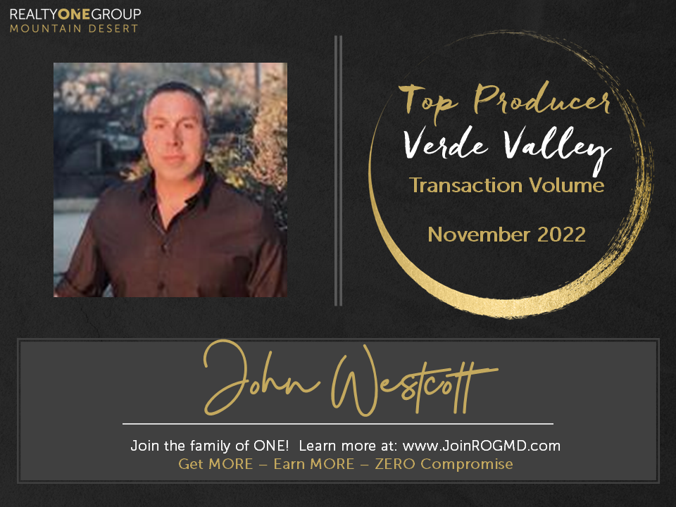 November 2022 Top Producers - Verde Valley - Realty ONE Group Mountain ...